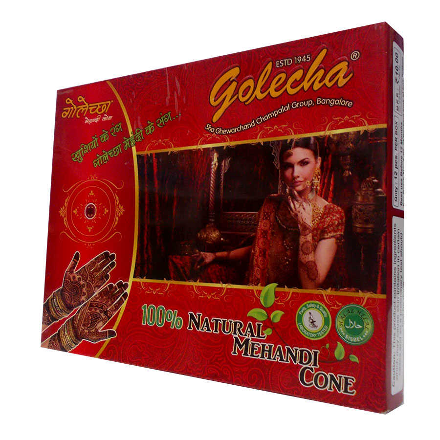 Buy Golecha Henna Cones (Natural Traditional Brown) UK – BuyIndia.co.uk